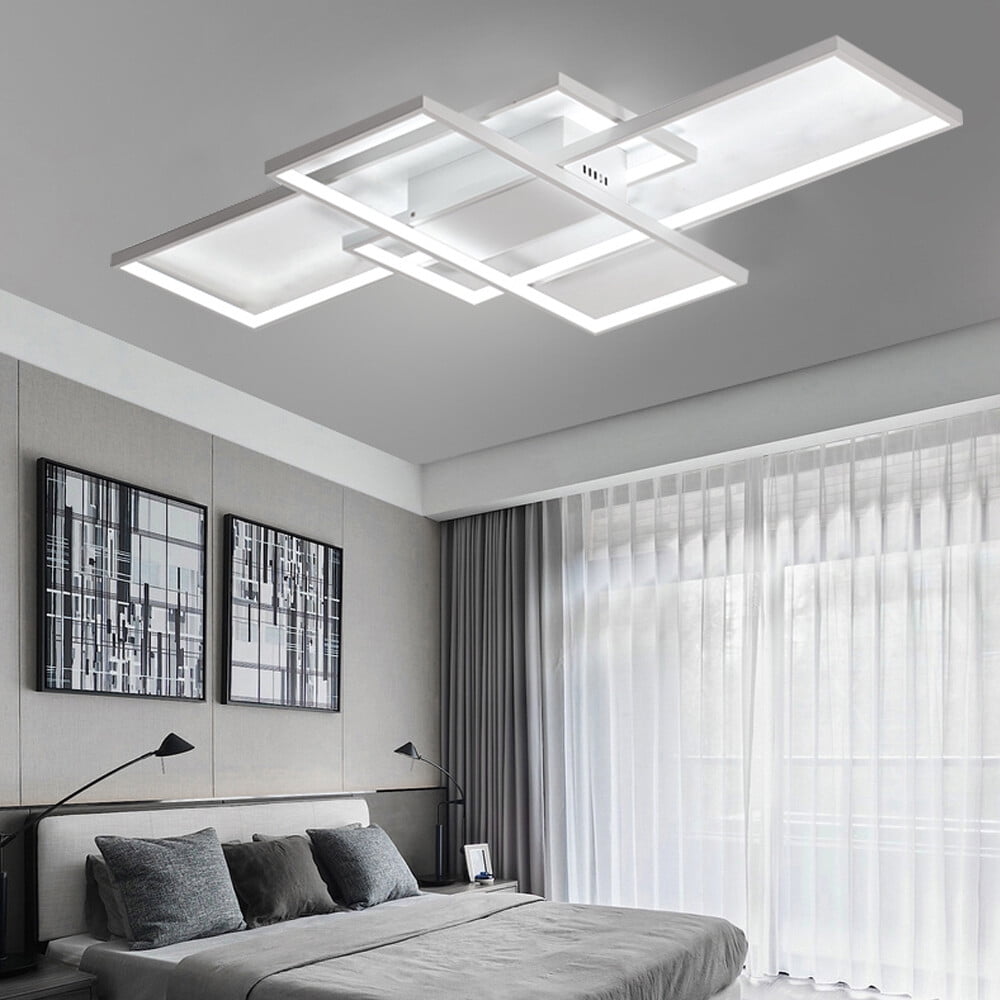 Ceiling Mounted Wired Modern Ceiling Light White Flush Mount Lighting ...