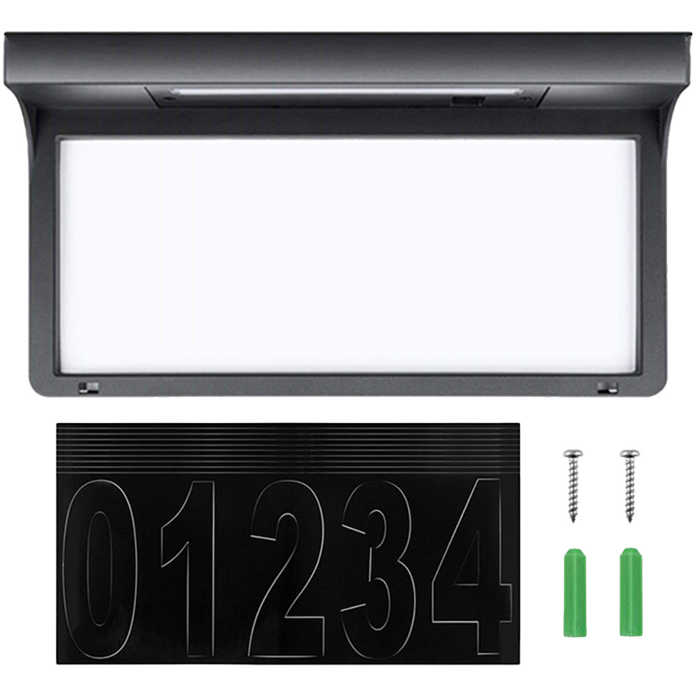 Ceiling Neon Solar Door Light Powered House Number Plaque - Walmart.com