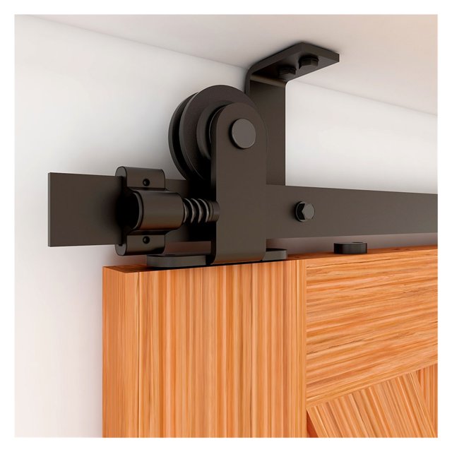 Ceiling Sliding Door Rail T Shape Roller Barn Door Hardware Kit, Rail ...