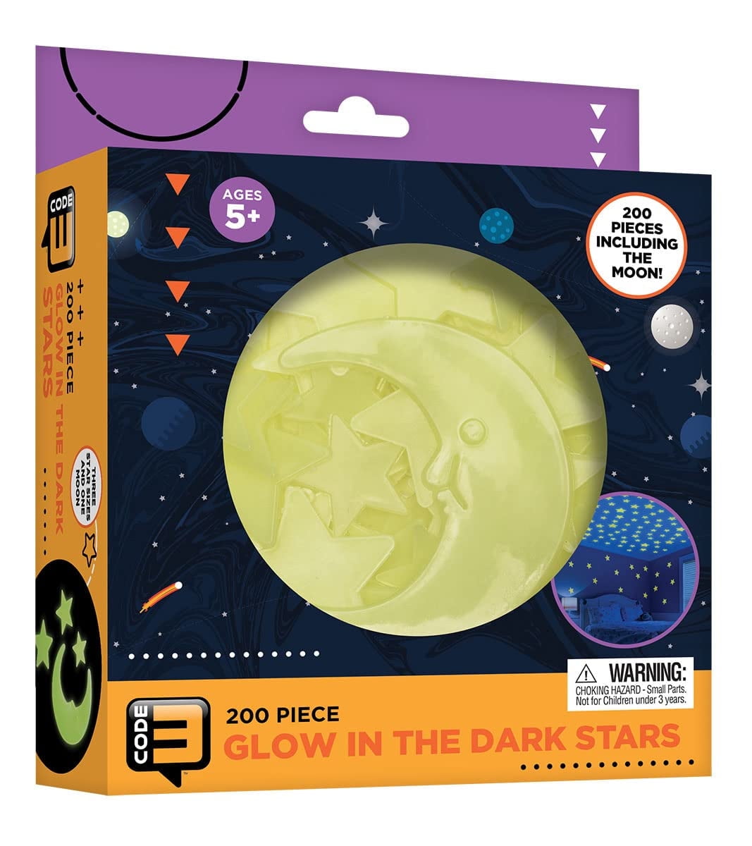 Ultra Bright Ceiling Stars Glow Decoration Wall Sticker - Walmart.com