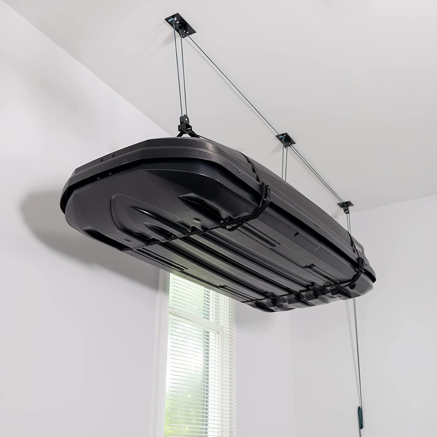 Ceiling Storage Hoist for Cargo Box - Heavy Duty Garage Lift Pulley ...