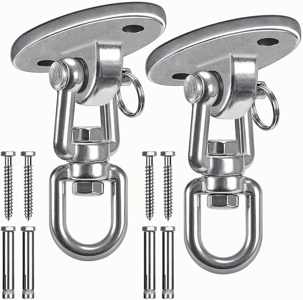 Ceiling Swing Mount Stainless Steel Swing Hangers Free Swivel Swing ...