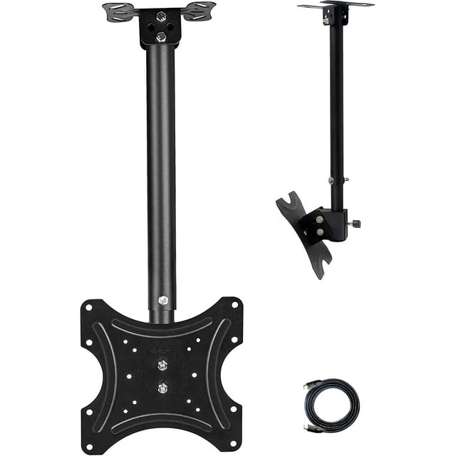 Ceiling TV Mount,Hang TV Mount Adjustable Bracket Fits Most LED, LCD ...