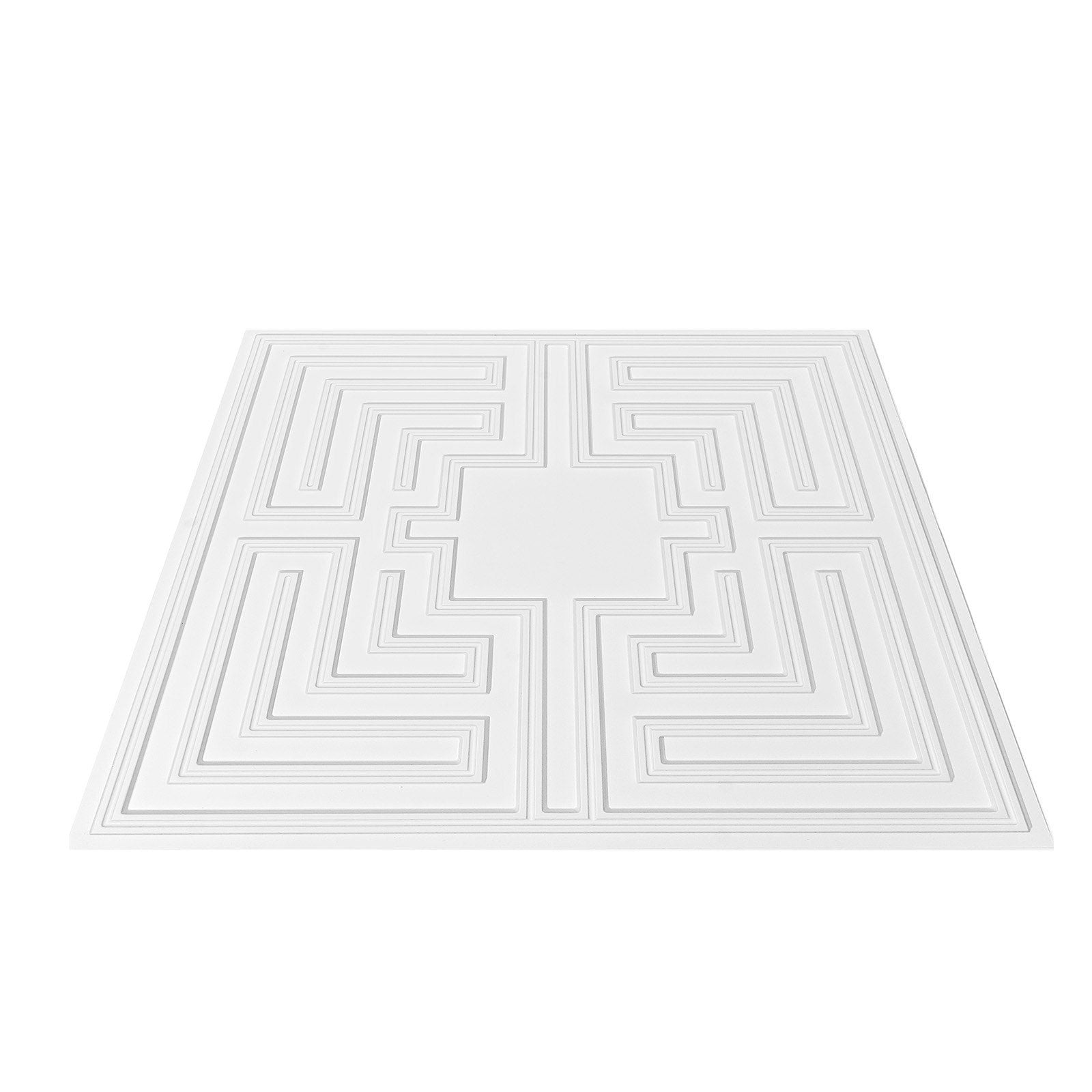 Ceiling Tiles 12-Pack 24 x 24 in PVC Easy Installation White Echo ...