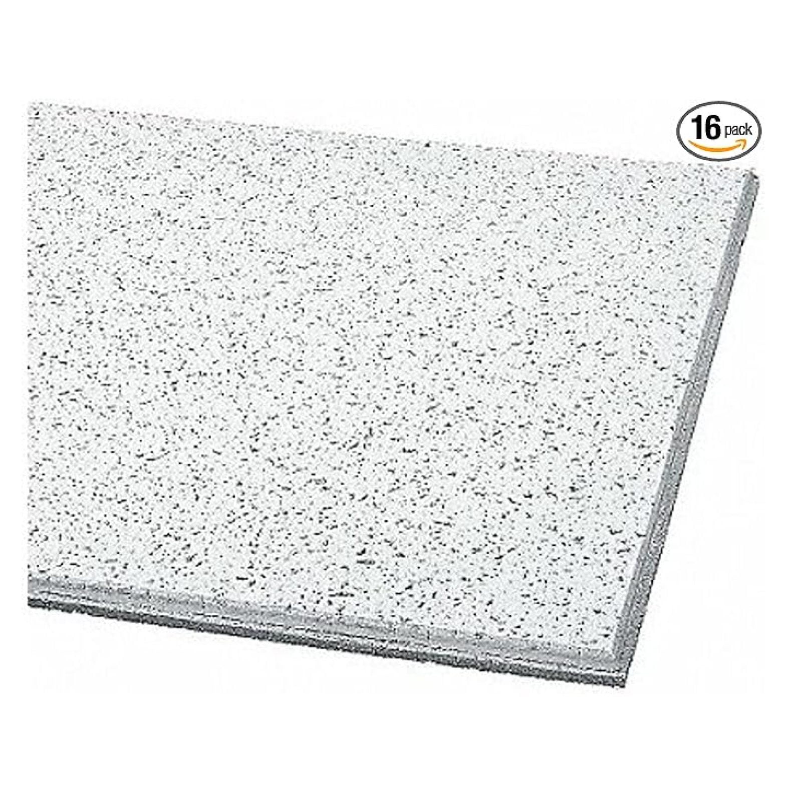 Ceiling Tiles; 2x2 Ceiling Tiles - 16 pc White; Acoustic Ceilings for ...