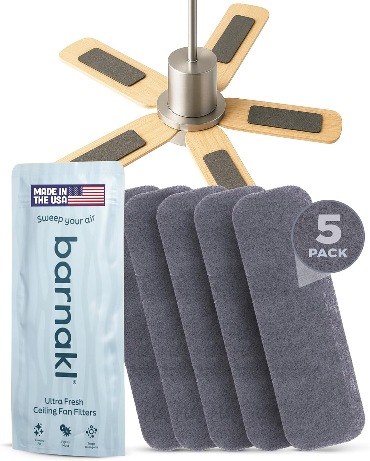 Ceiling fan filter | made with zeolite and coconut shell activated ...