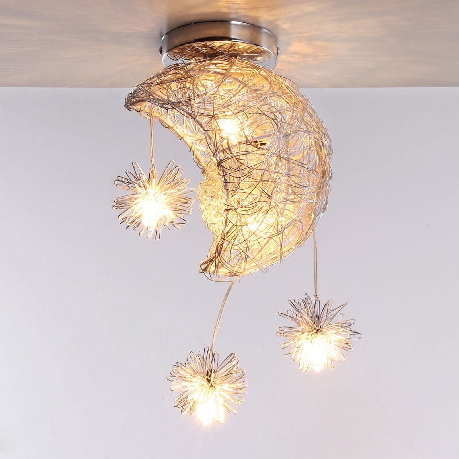 Ceiling light, moon star pendant light, bedroom, living room, corridor ...
