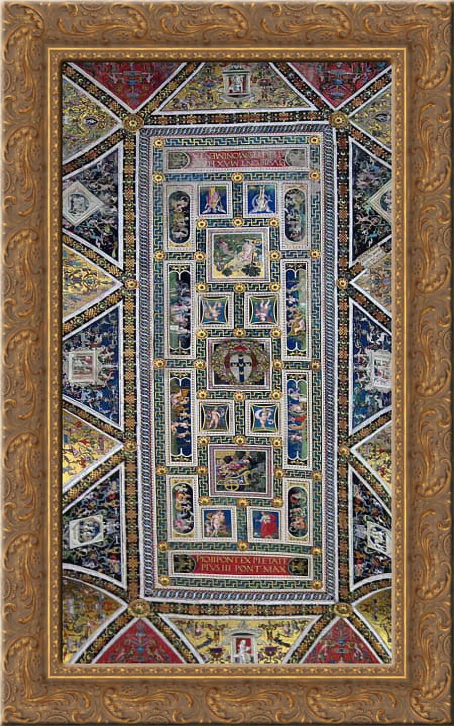 Ceiling of the Piccolomini Library in Siena Cathedral 18x24 Gold Ornate ...