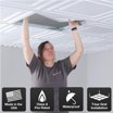 Art3d 12-Pack 24"x48"Drop Ceiling Tiles in White - Walmart.com