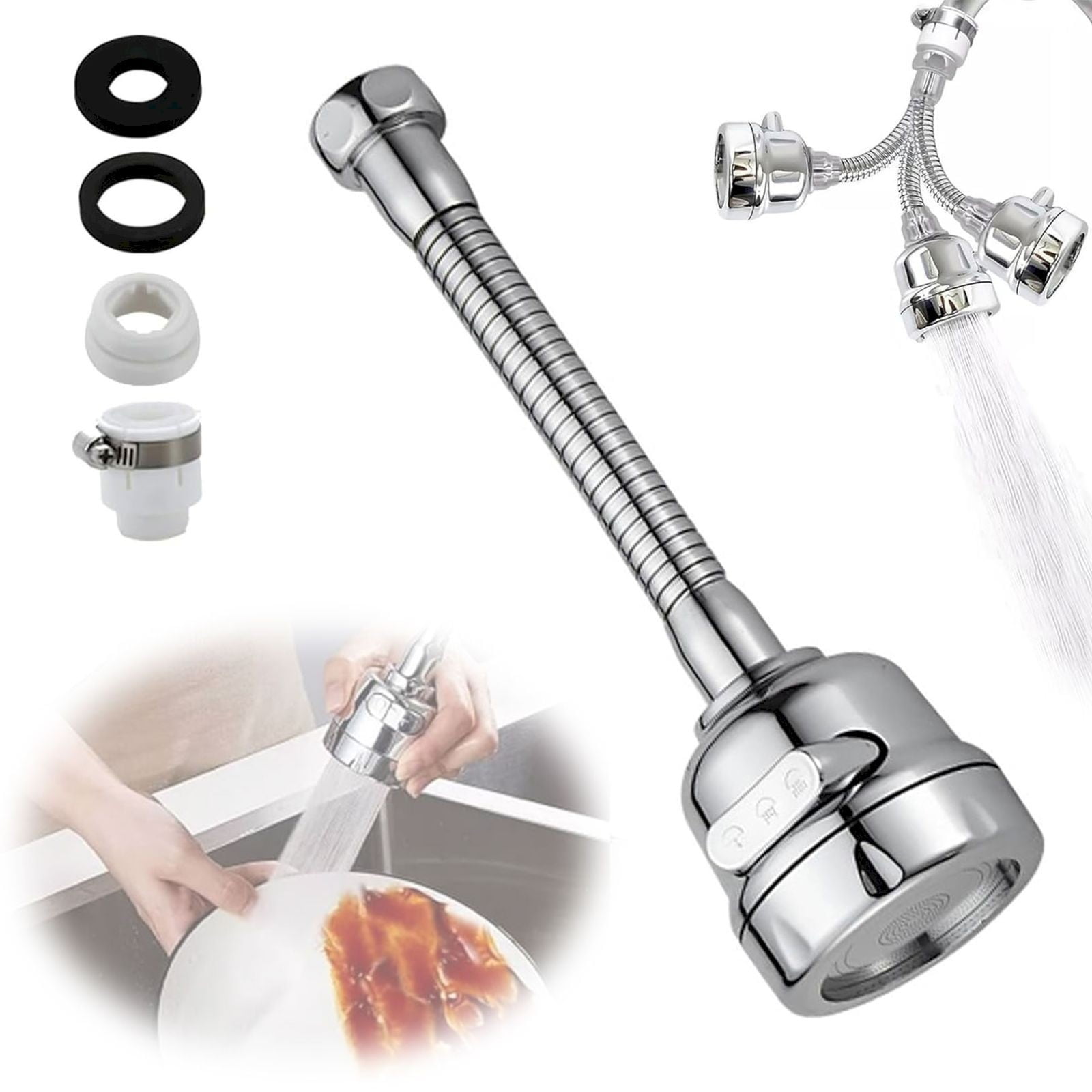 Ceimmol Anti Faucet Head 360 Rotating Anti Faucet Head Anti Faucet Head ...