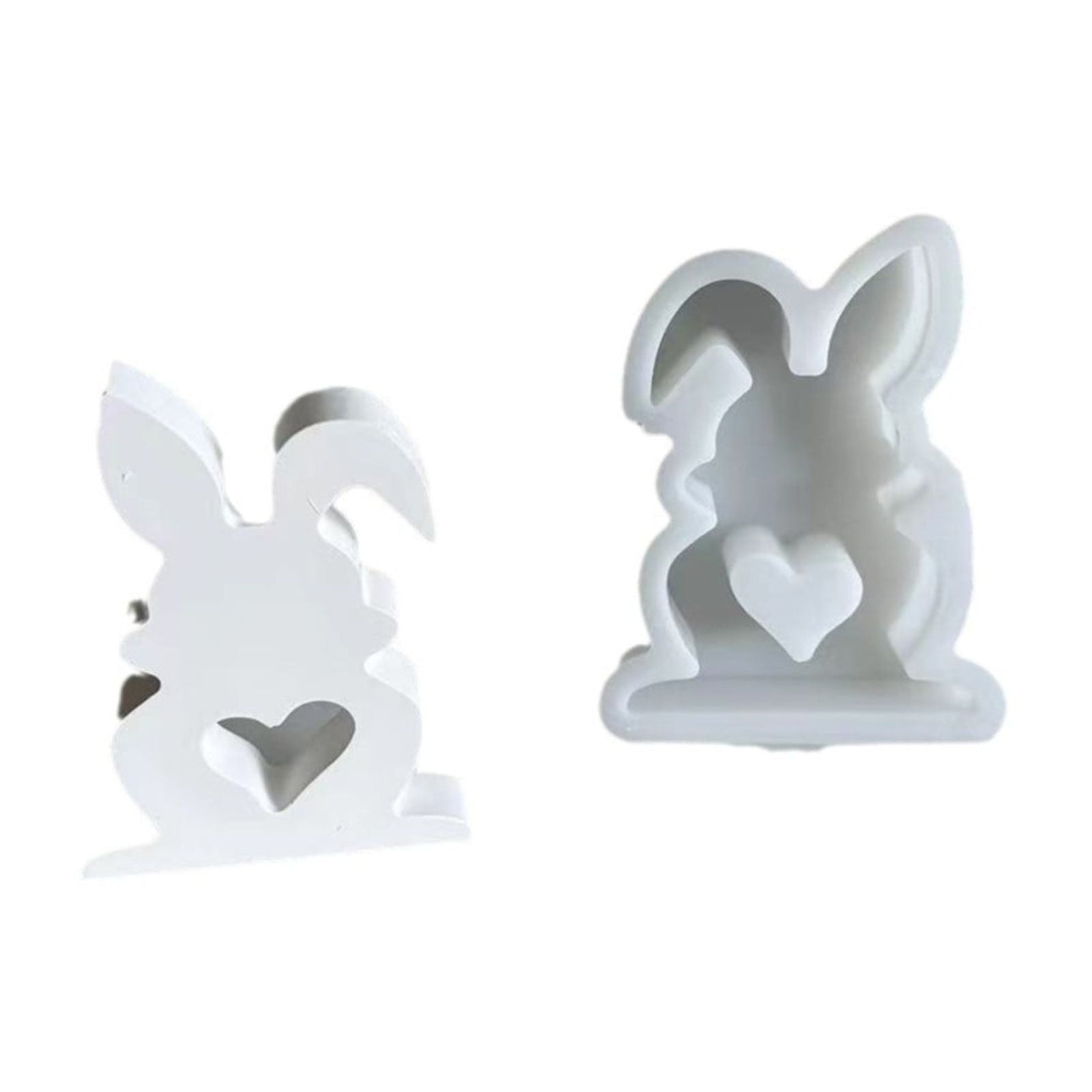 Ceimmol Love Rabbit Plaster Silicone Mould Easter Rabbit Resin Dripping ...