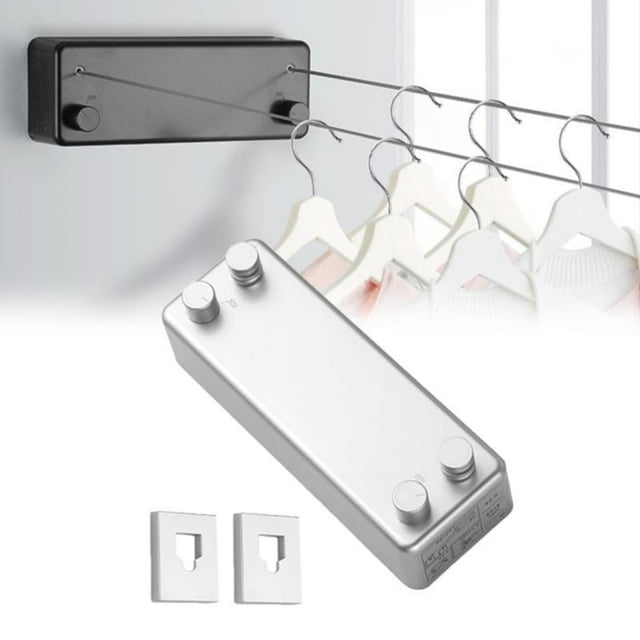 Ceimmol Retractable Clothesline Retractable Clothesline Indoors Laundry ...