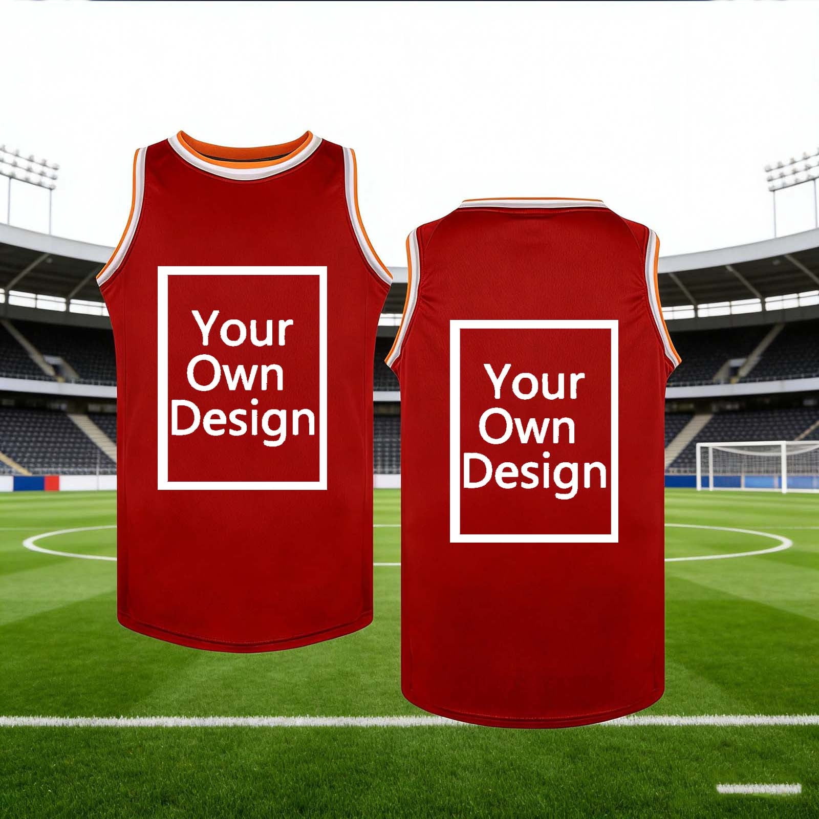 Ceisia Customizable Basketball Jersey Tank Top with Trim Multi-Color ...