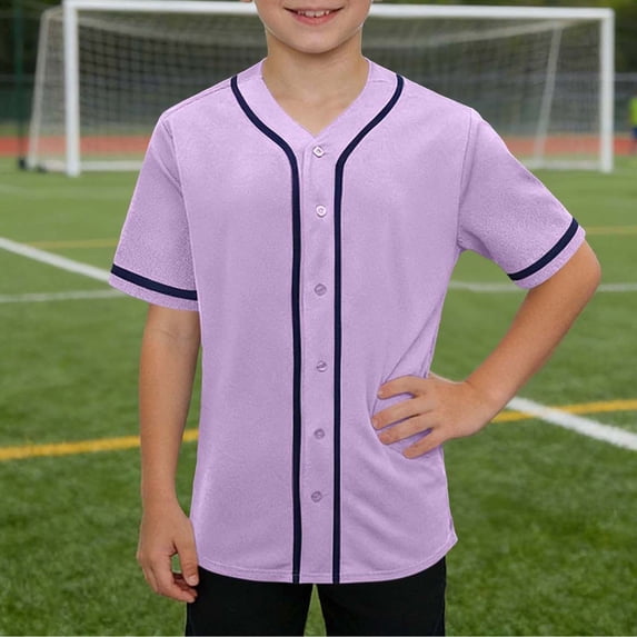 Ceisia Kids' Button-Down Baseball Jersey Assorted Colors for Sports and ...