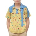 Ceisia Kids' Melting Waffle Print Short Sleeve Button-Down Shirt ...