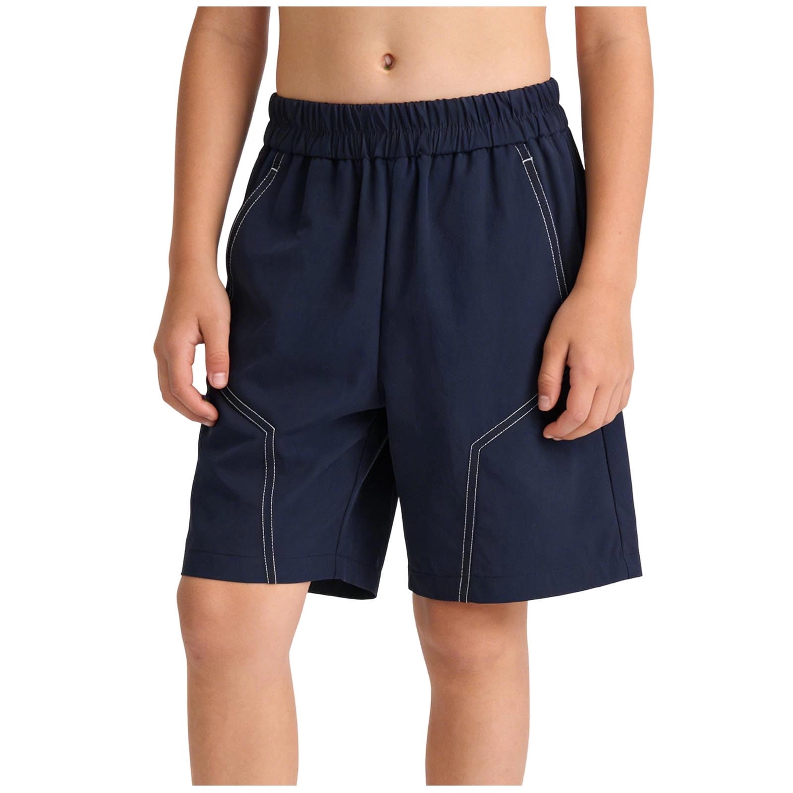 Ceisia Kids Quick Dry Athletic Shorts Elastic Waist with Contrast ...