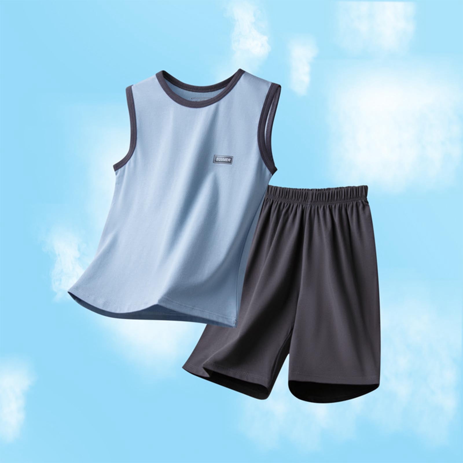 Ceisia Kids' Tank Top and Shorts Two-Piece Casual Set Multi-Color Pack ...