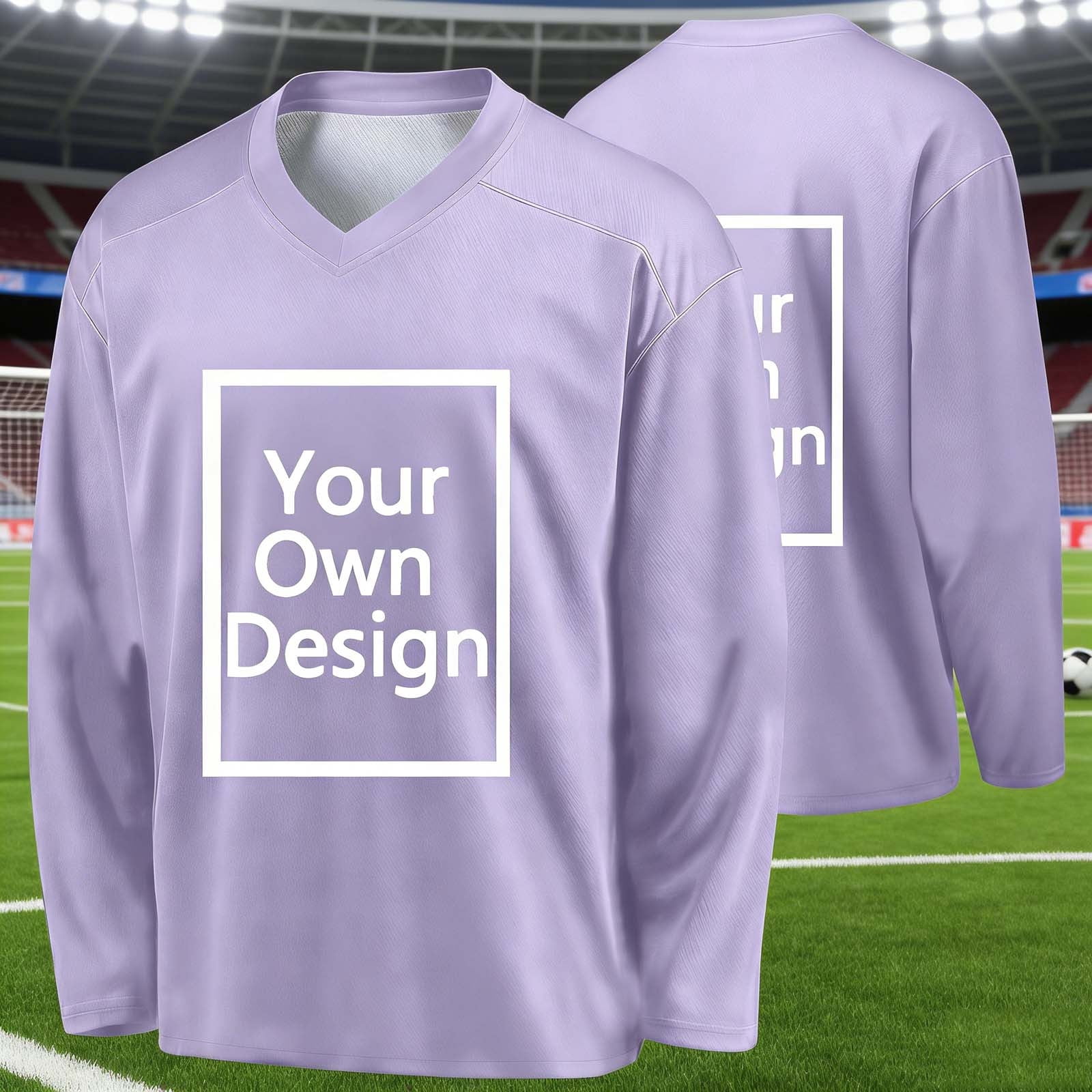 Ceisia Kids' V-Neck Long Sleeve Customizable Athletic Shirt Assorted ...