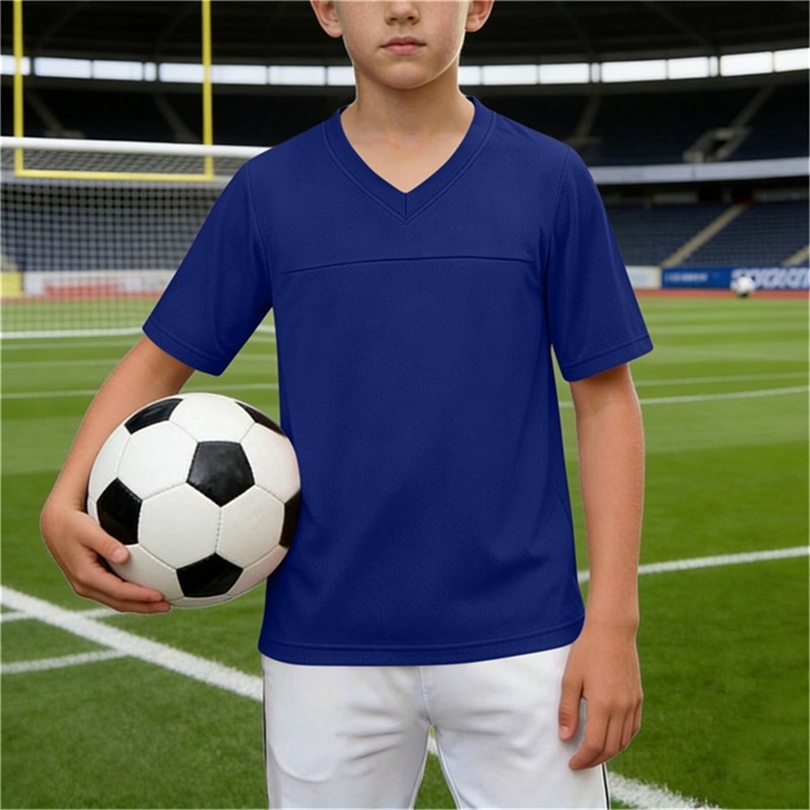 Ceisia Kids' V-Neck Short Sleeve Soccer Jersey Assorted Colors for ...