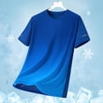 Ceisia Men Gradient Ombre Crew Neck Short Sleeve T Shirt Quick Dry ...
