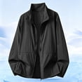 Ceisia Men Lightweight Stand Collar Windbreaker Jacket Full Zip Outdoor ...