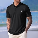 Ceisia Men Shoulder Panel Small Embroidery Logo Short Sleeve Collar ...