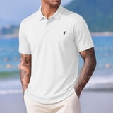 Ceisia Men Shoulder Panel Small Embroidery Logo Short Sleeve Collar ...