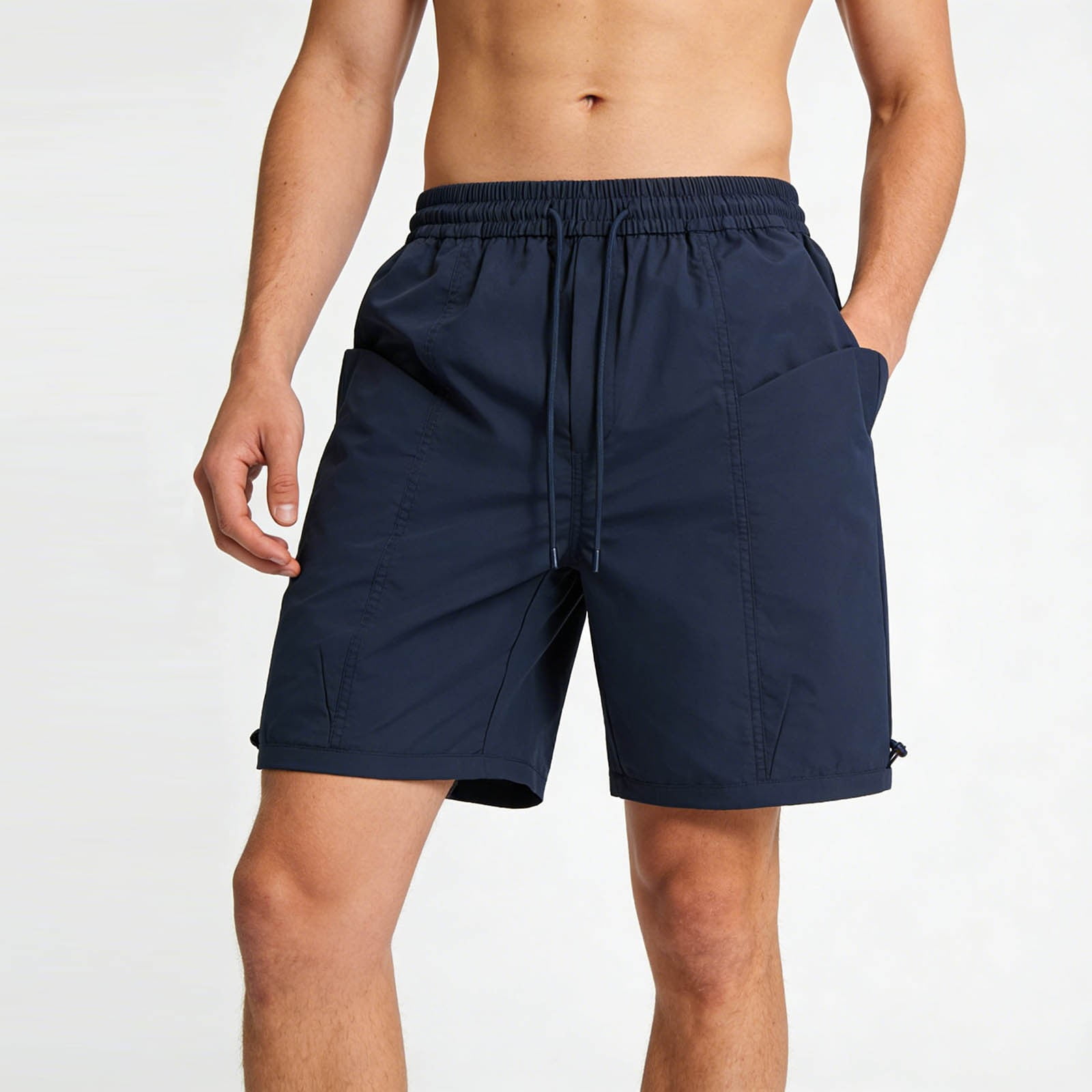 Ceisia Men's All-Season Loose Sporty Drawstring Gift Shorts - Solid ...