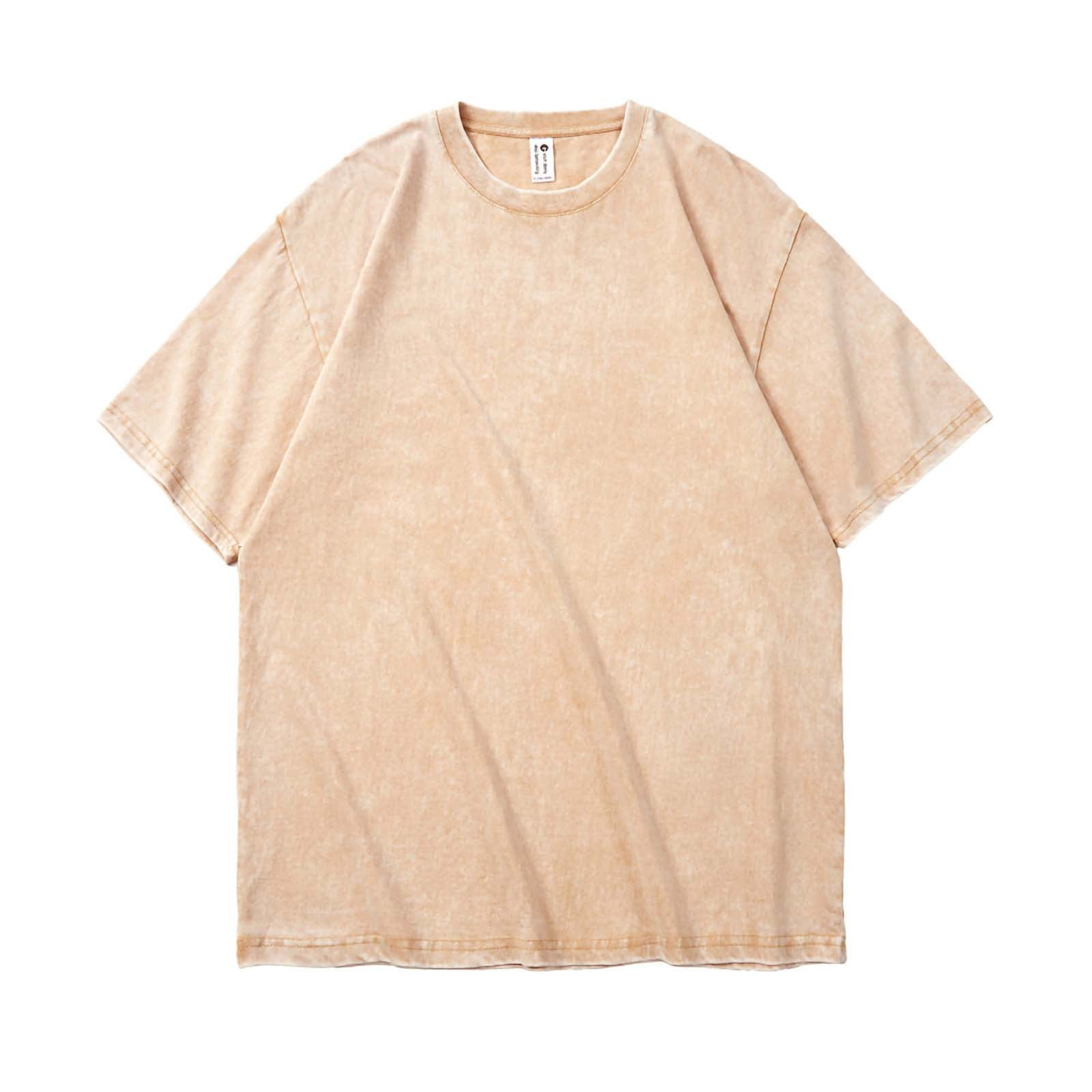 Ceisia Men's All Seasons Sporty Solid Color Round Neck Short Sleeve Top ...