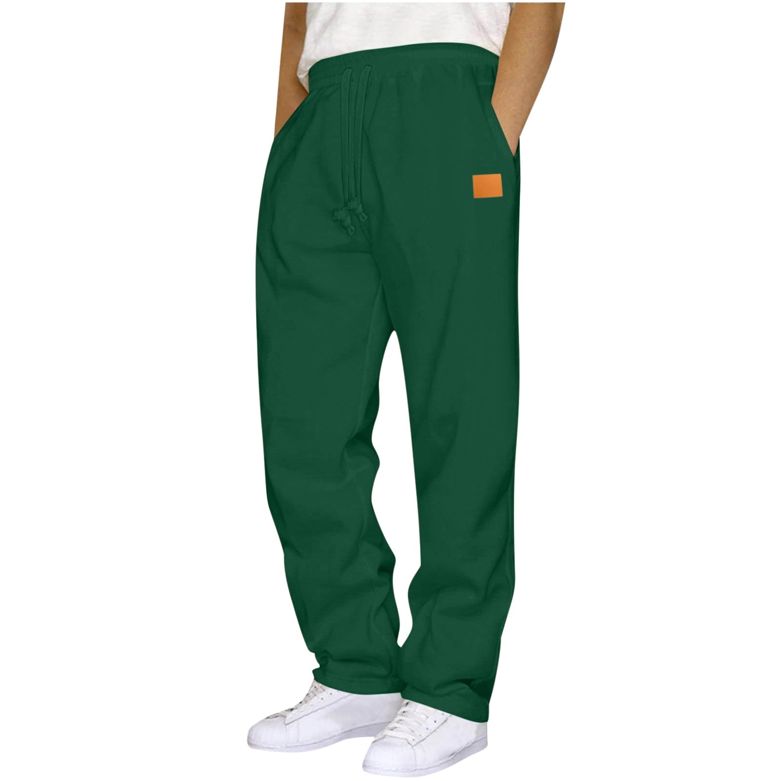 Ceisia Men's Casual Sports Sweatpants Solid Color Casual Breathable ...