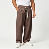 Ceisia Men's Elastic Waist Wide Leg Casual Pants Multi-Color Pack ...