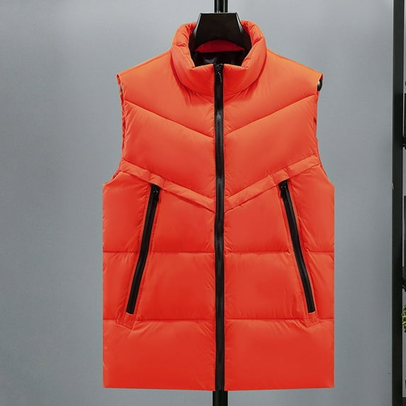 Ceisia Men's Fashion Stand Collar Zipper Sleeveless Tank with Pockets ...