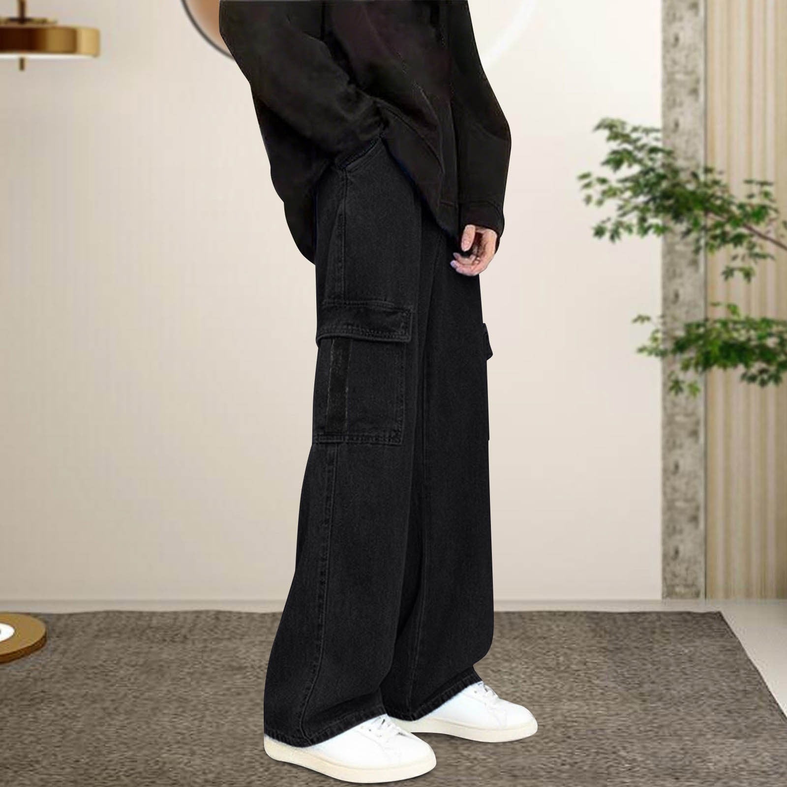 Ceisia Men's Gift All-Season Cowboy Style Pants - Casual Fashion Solid ...