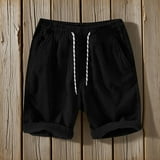 Ceisia Men's Gift Corduroy Casual Shorts Relaxed Fit Mid-Rise Elastic ...