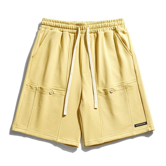 Ceisia Men's Gift Relaxed Minimalist Cargo Sweat Shorts Mid-Rise ...
