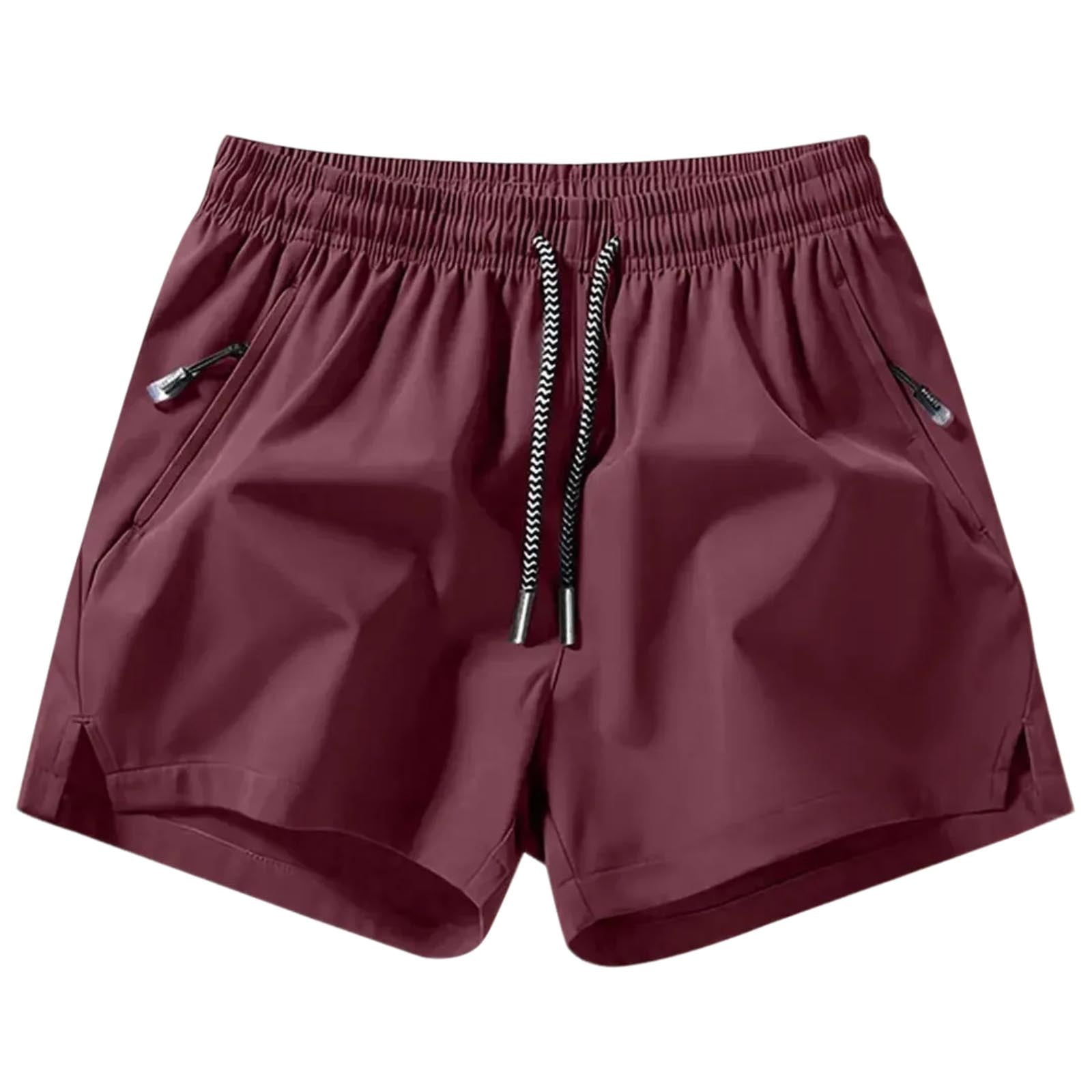 Ceisia Men's Gift Slim Quick-drying Casual Shorts Mid-Rise Elastic ...