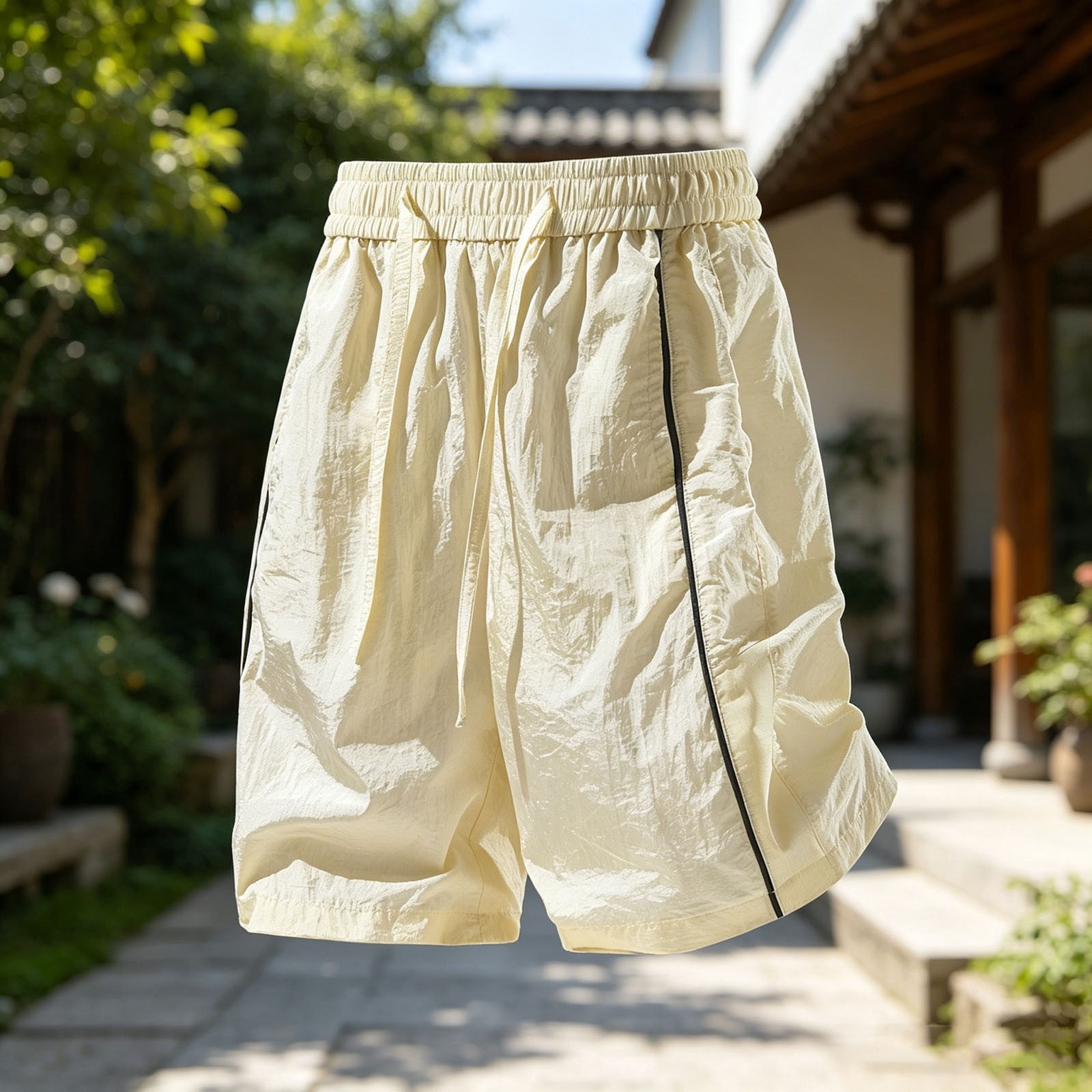 Ceisia Men's Lightweight Drawstring Shorts with Side Pockets Casual ...
