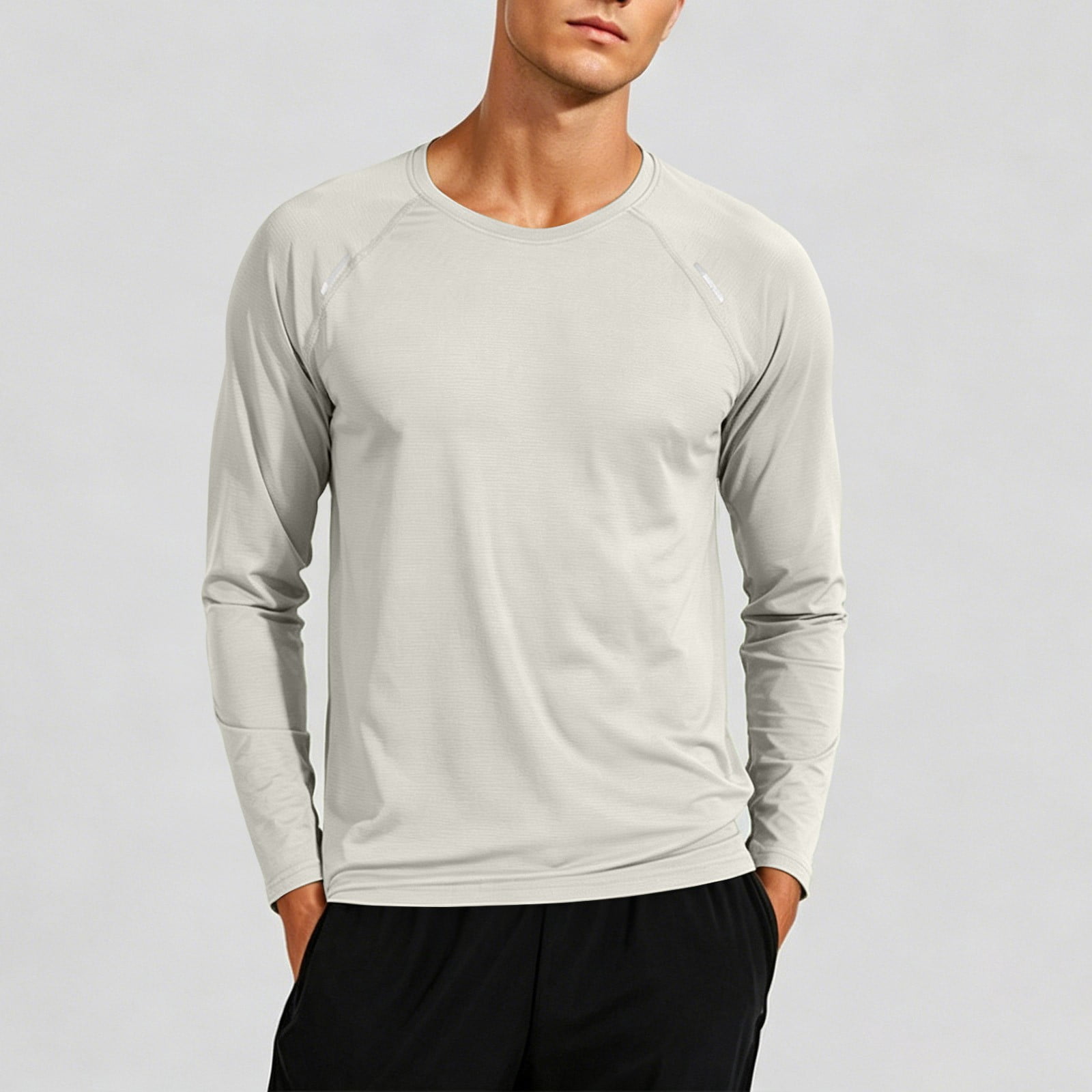 Ceisia Men's Long Sleeve Athletic Shirt Quick Dry Running Workout Tee ...