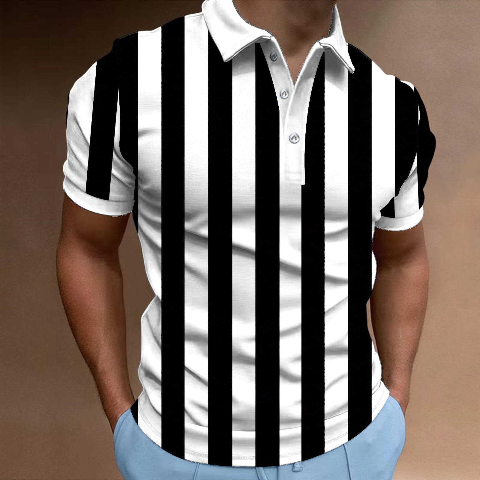 Ceisia Men's Loose Fit Short Sleeve T-Shirt Stylish Multi-Pattern ...