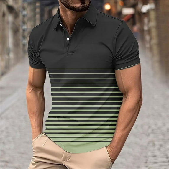 Ceisia Men's Loose Fit Short Sleeve T-Shirt Stylish Multi-Pattern ...