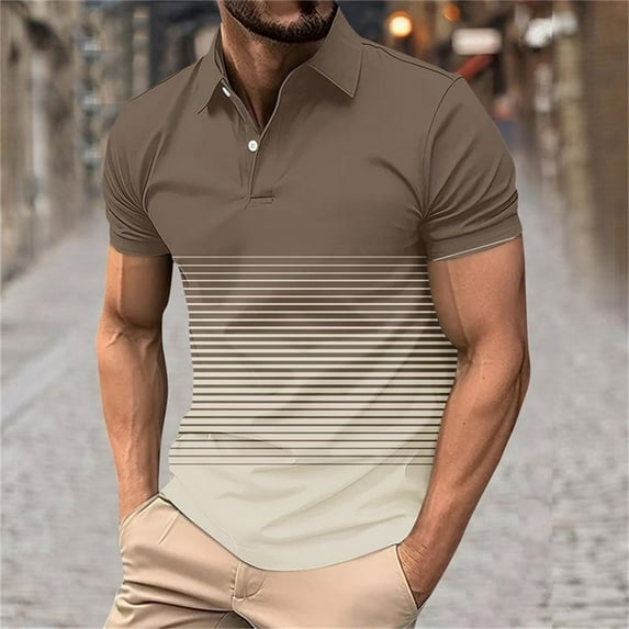 Ceisia Men's Loose Fit Short Sleeve T-Shirt Stylish Multi-Pattern ...