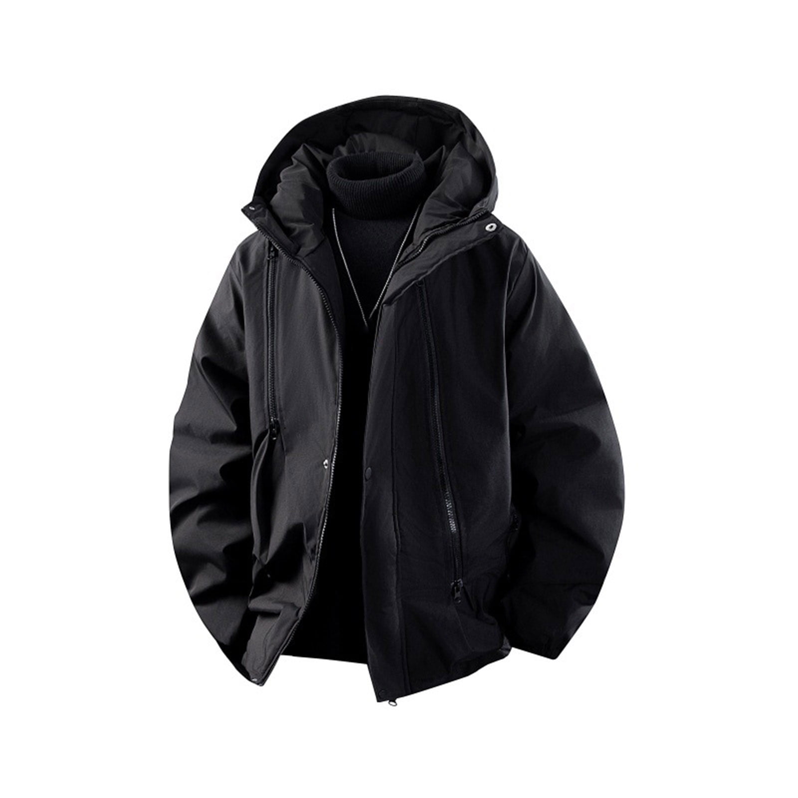 Ceisia Men's Oversize Hooded Zip-Up Warm Jacket for Winter Gift ...