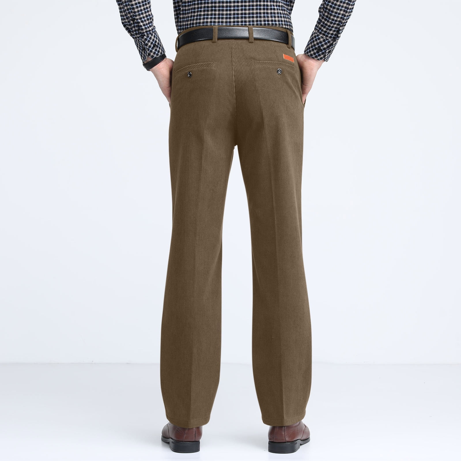 Ceisia Men's Slim Business Casual Gift Straight Pants Wrinkle-resistant ...