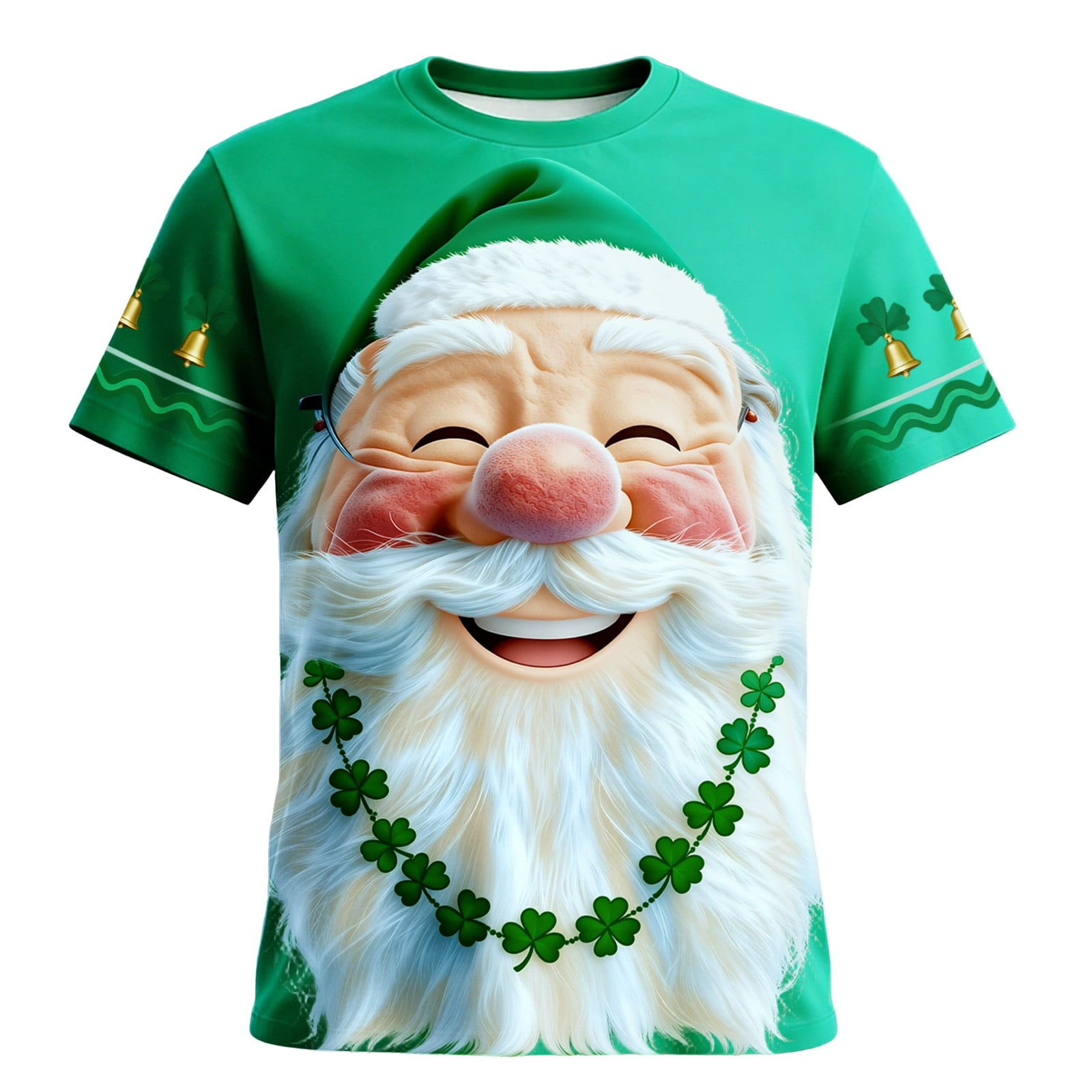 Ceisia Men's Slim Fit Short Sleeve T-Shirt Funny Cartoon Santa Claus ...