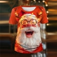 Ceisia Men's Slim Fit Short Sleeve T-Shirt Funny Cartoon Santa Claus ...