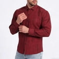 Ceisia Men's Slim-Fit Wine Red Splatter-Print Long-Sleeve Button-Down ...