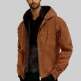 Ceisia Men's Solid Color British Style Jacket Warm Zip Gift Up ...