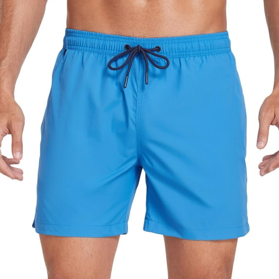 Ceisia Men's Spring/Summer Beach Shorts - Pocket Solid Gift Color ...