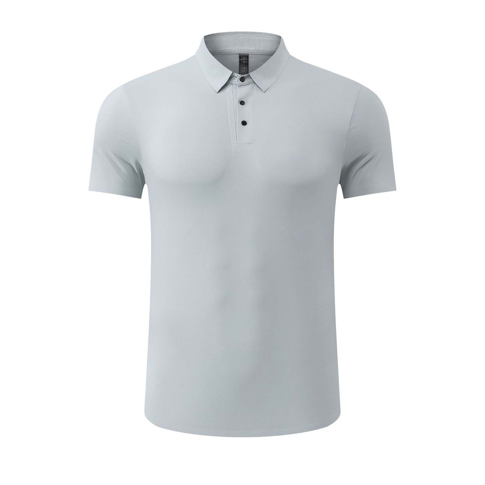 Ceisia Men's Summer Gift Casual Solid Color Ice Silk Round Neck Short ...