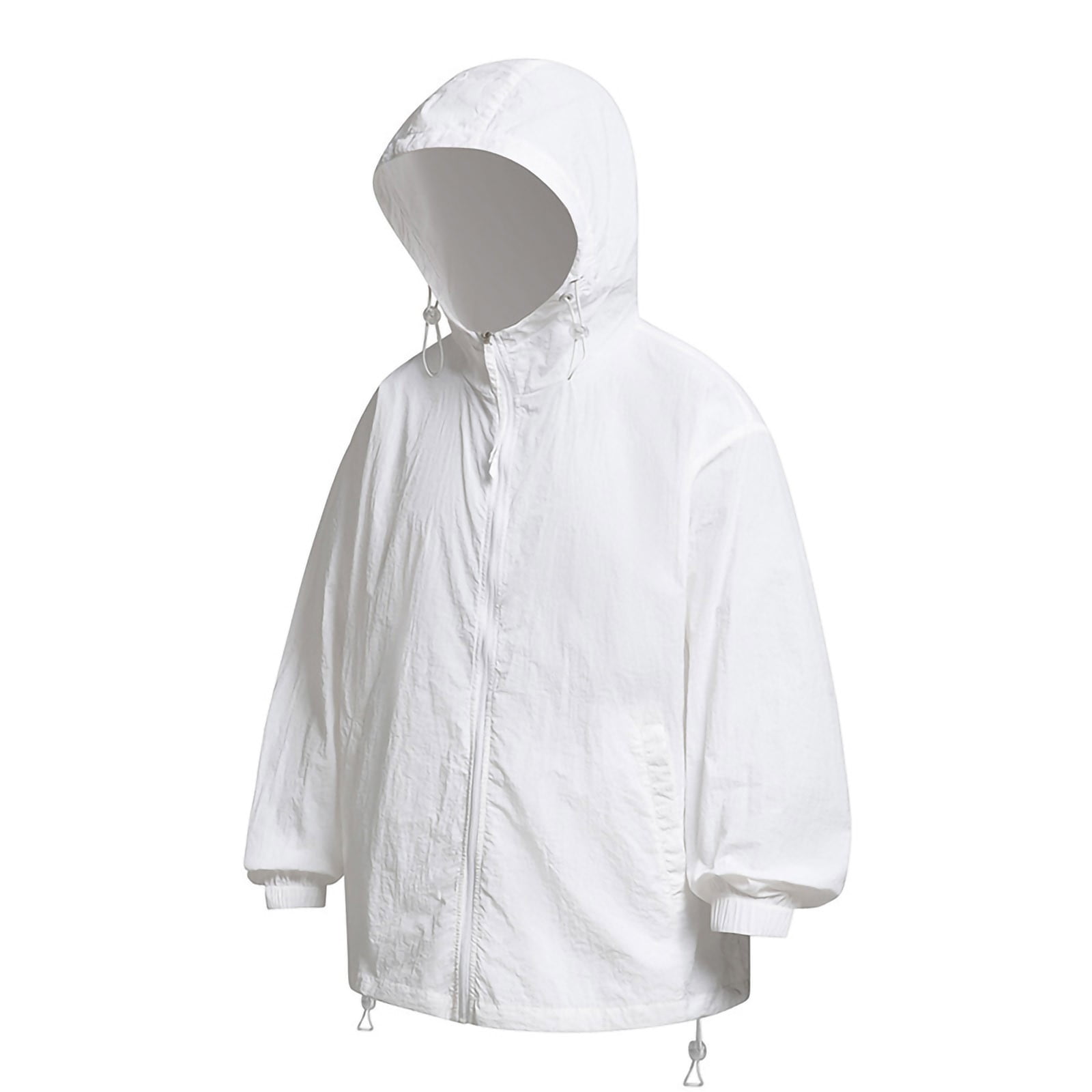 Ceisia Men's Summer Hooded Sun Protection Jacket Solid Color Thin ...